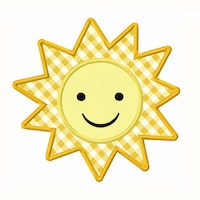 Sun Applique - Etsy