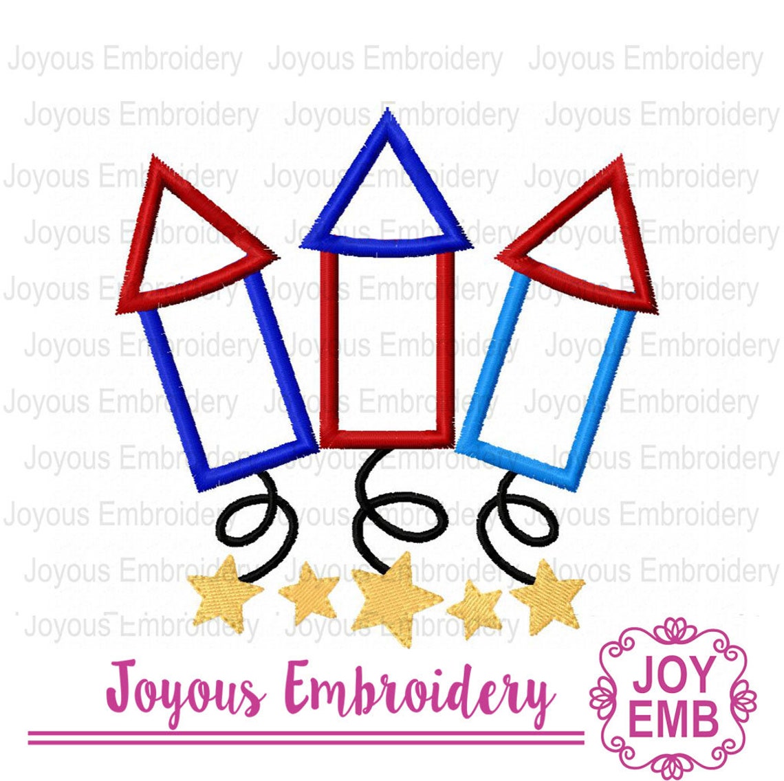 Fireworks Applique,4th of July Applique,firecracker Applique,fourth of ...