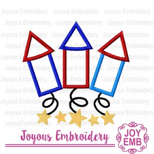 Fireworks Applique,4th of July Applique,firecracker Applique,fourth of ...
