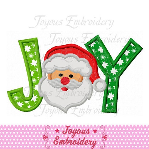 Joy Machine Embroidery Applique Design | Etsy
