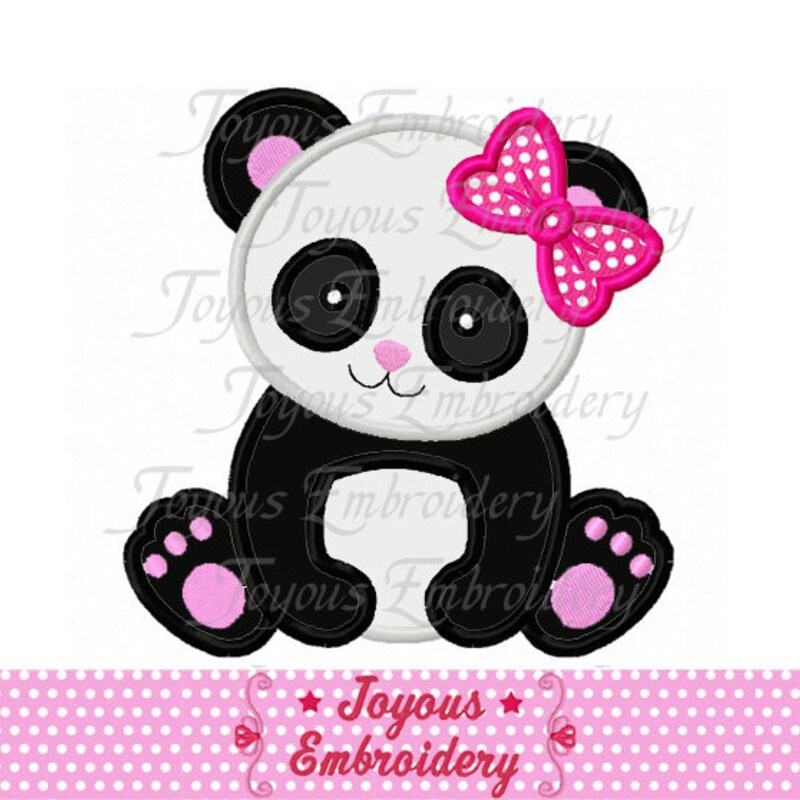 Panda Embroidery - Etsy