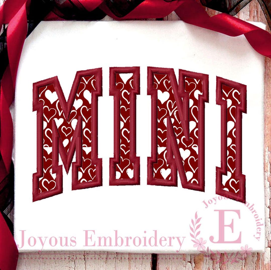 MINI Applique Embroidery,mini Embroidery File,machine Embroidery Design ...