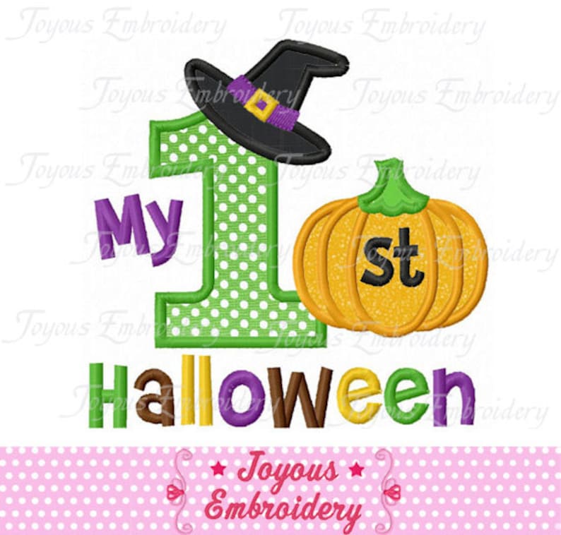 Instant Download My 1st Halloween Applique Machine Embroidery - Etsy