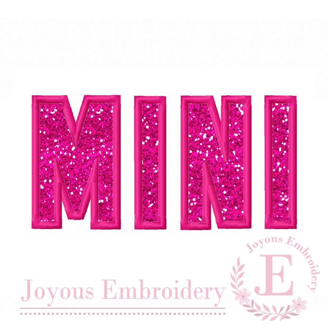 Mini Applique Embroidery,machine Embroidery Design,joyous Embroidery - Etsy