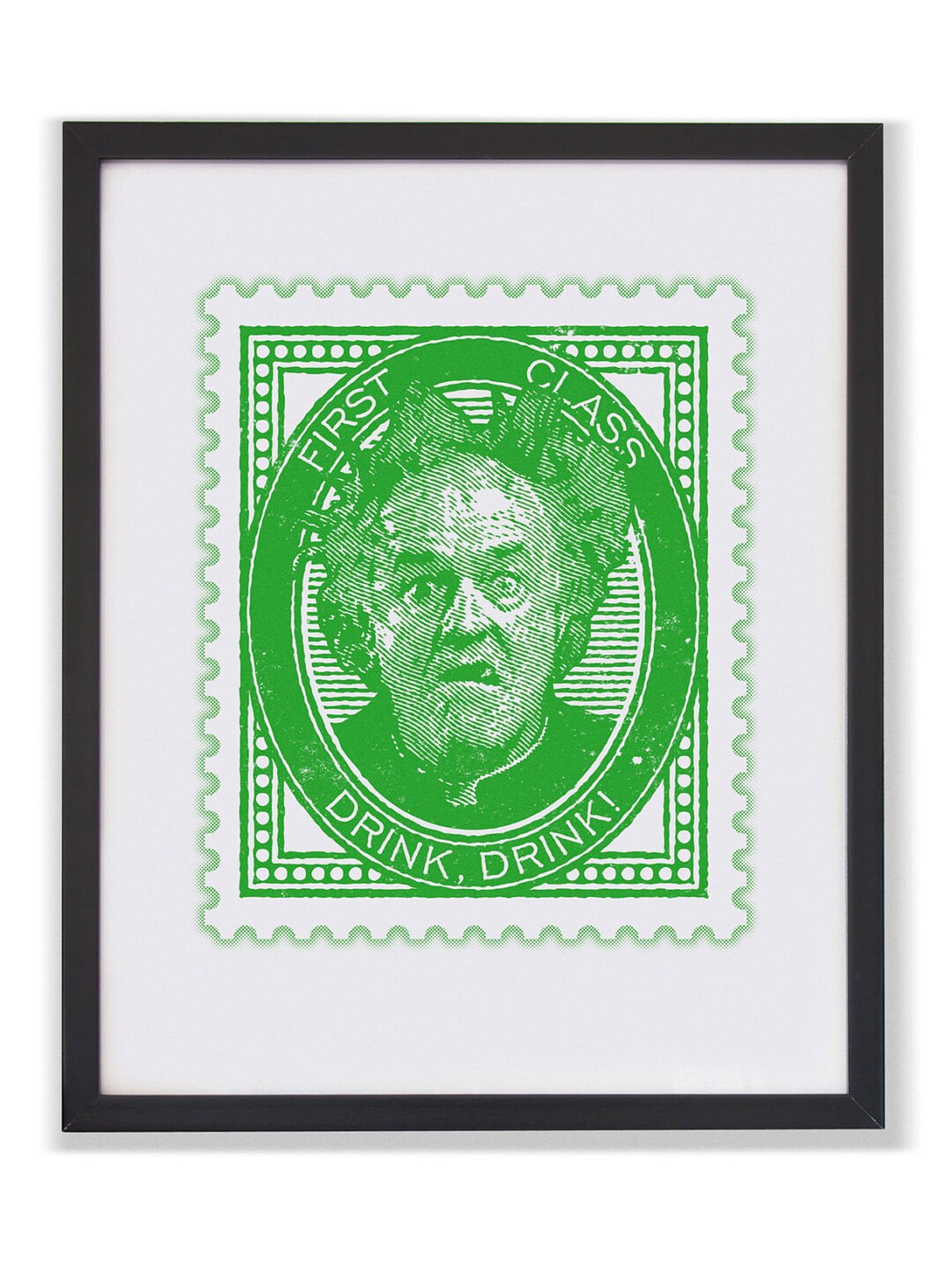 Father Ted Print, Father Jack Stamp Print, Father Jack Art, Caricature ...