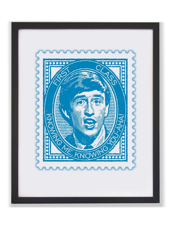 Alan Partridge Print AHA Poster Alan Partridge Stamp Print | Etsy
