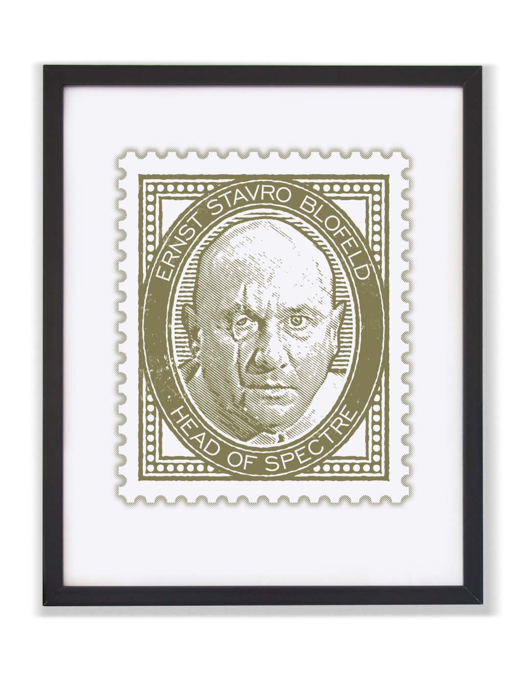 James Bond Villain Art Print: Blofeld Spectre Poster - Etsy