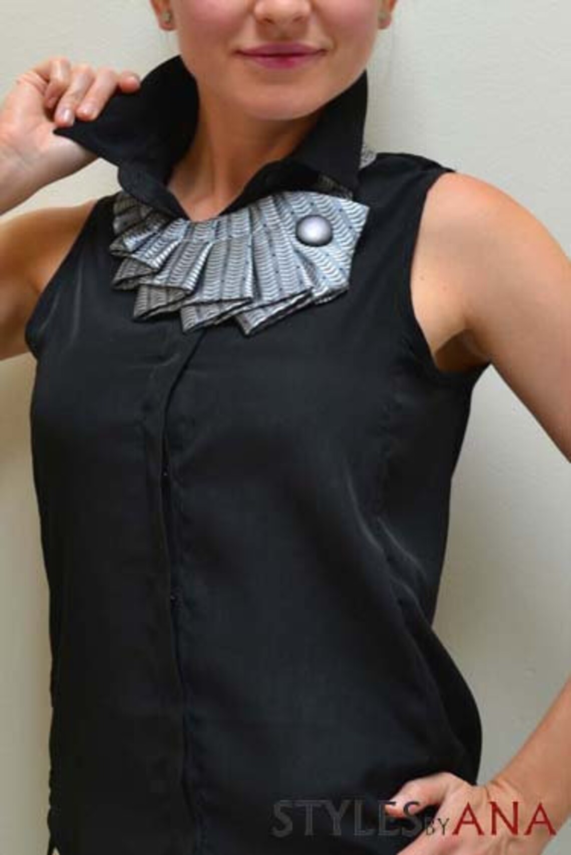 Unique Necktie Artnecktie Necklacenecktie Scarfrepurposed - Etsy