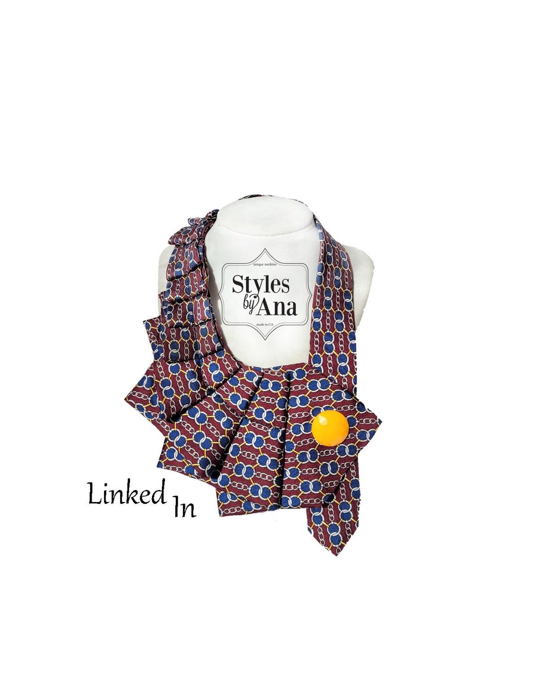 Unique Necktie Artnecktie Necklacenecktie Scarfrepurposed - Etsy