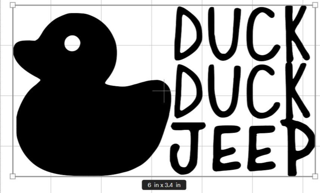 Duck Duck JEEP Ducky Decal - Etsy