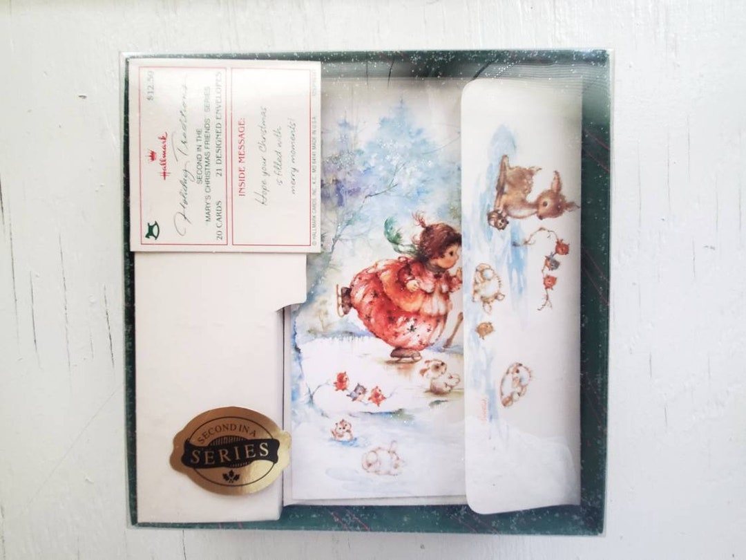 Vintage Hallmark Unused Mary Hamilton Christmas Cards and Envelopes Set ...