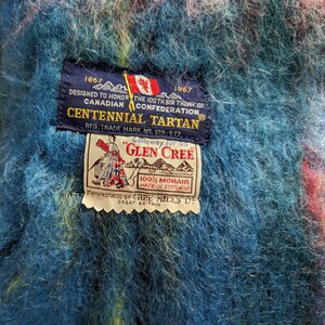 Vintage Glen Cree Mohair Shawl Canadian Tartan Plaid 1960s Made in ...