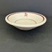 Vintage Dog Bowl Burgundy & White Studio Made Stoneware 1990's - Etsy