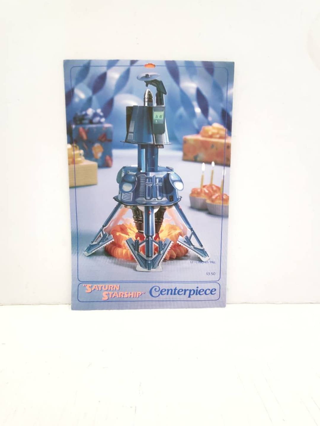 Vintage Saturn Starship Hallmark Cards Party Centerpiece Space Theme ...