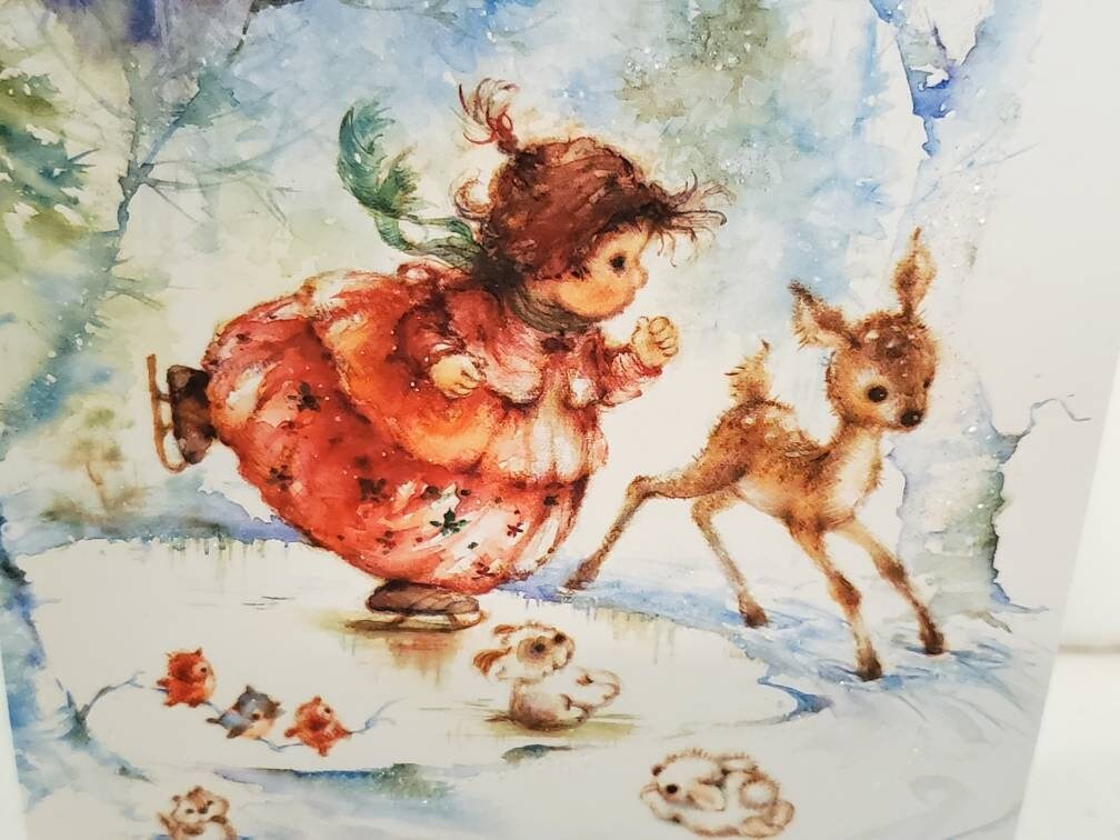 Vintage Hallmark Unused Mary Hamilton Christmas Cards and Envelopes Set ...