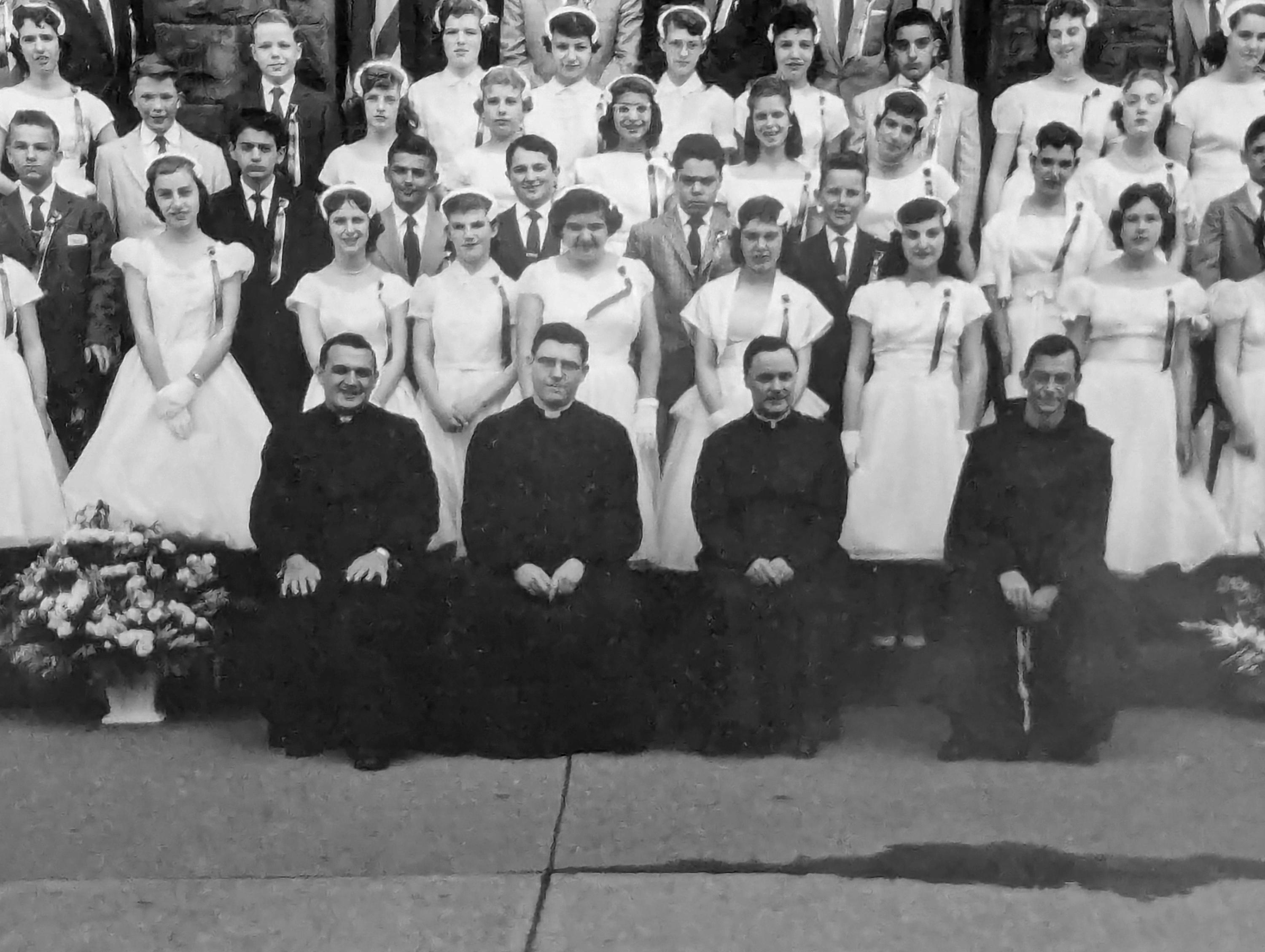 Vintage Catholic School Graduation Picture Boys & Girls Nuns and ...