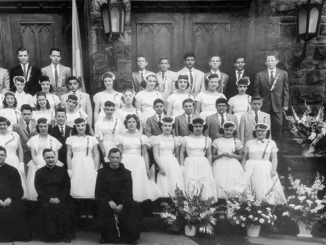 Vintage Catholic School Graduation Picture Boys & Girls Nuns and ...