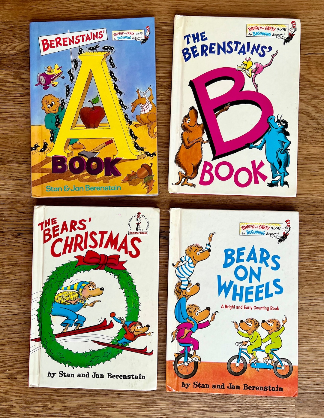 4 BERENSTAIN Bears Hardcover Vintage Childrens Books//a Book, B Book ...