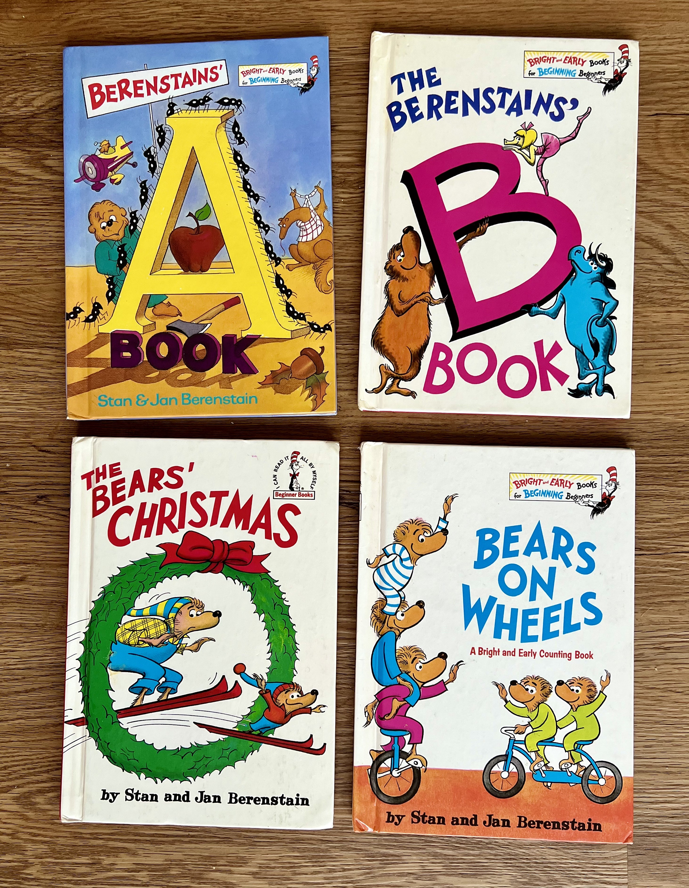 4 BERENSTAIN Bears Hardcover Vintage Childrens Books//a Book, B Book ...