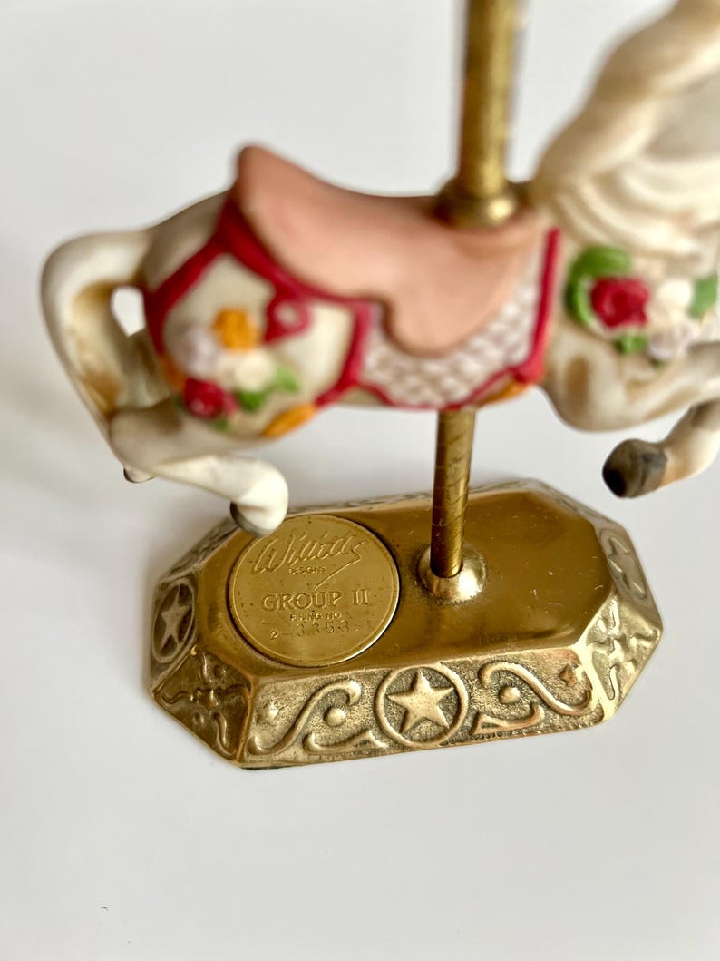 Vintage Willitts Designs Carousel Horse- Group II, Firing No 2-3358 ...