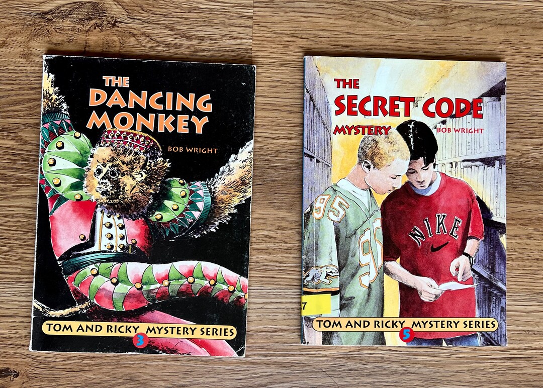 Set of 2 Tom and Ricky Mystery Series by Bob Wright//1980s High Noon ...