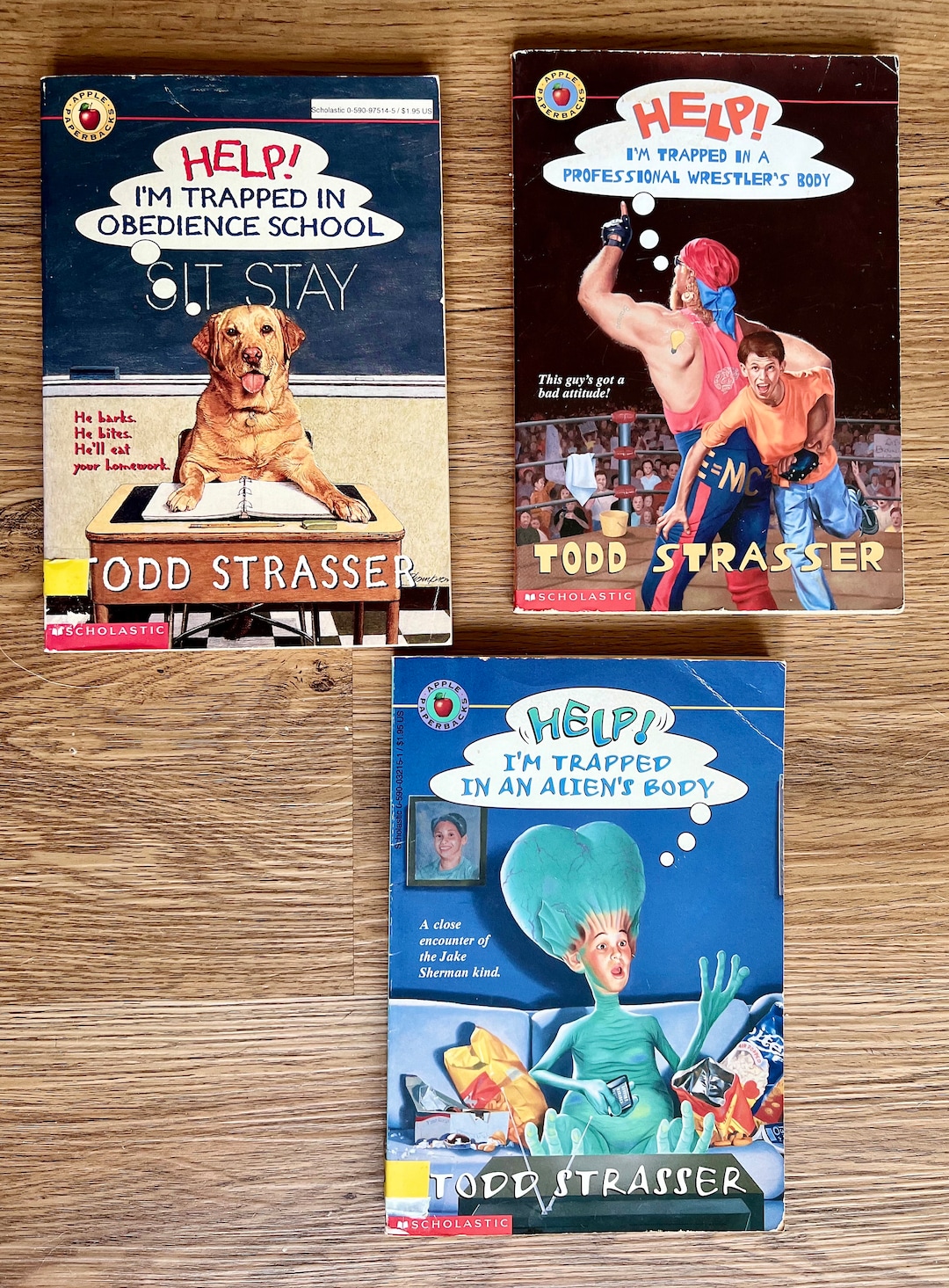 Set of 3 Help! I’m Trapped…books by Todd Strasser// Obedience School ...
