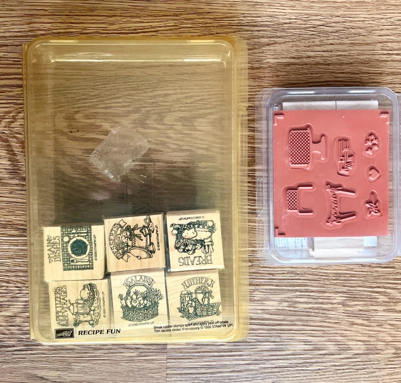 Stampin’ Up! Rubber Stamp Sets, Sold Separately//make a Cake and Recipe ...