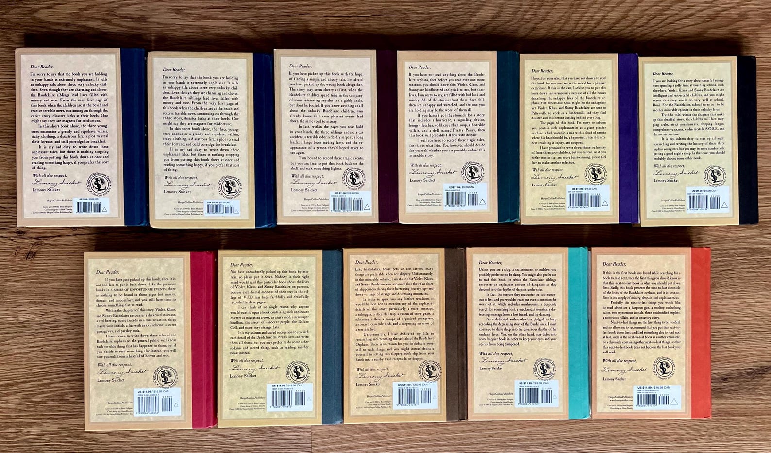First Edition: A Series of Unfortunate Events Hardcover Novels, Sold ...