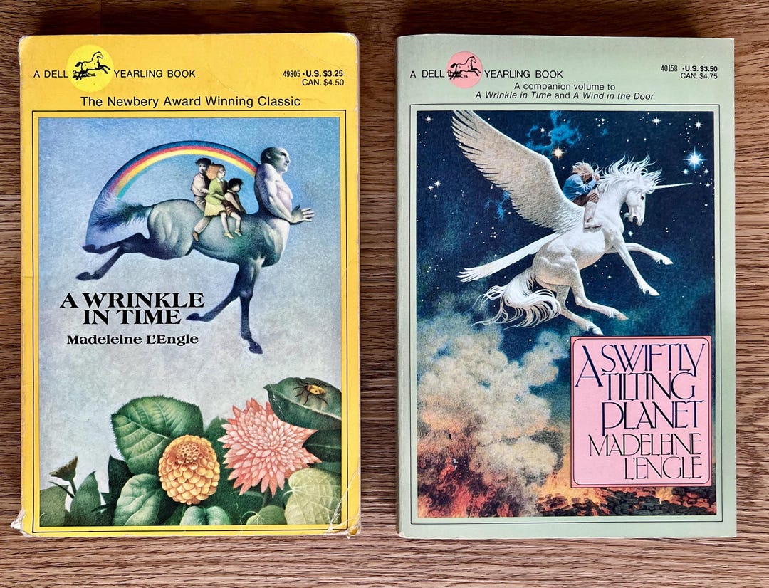 Madeleine L’engle Book Set-a Wrinkle in Time & A Swiftly Tilting Planet ...