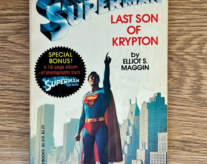1978 Superman: Last Son of Krypton by Elliot S. Maggin//vintage ...
