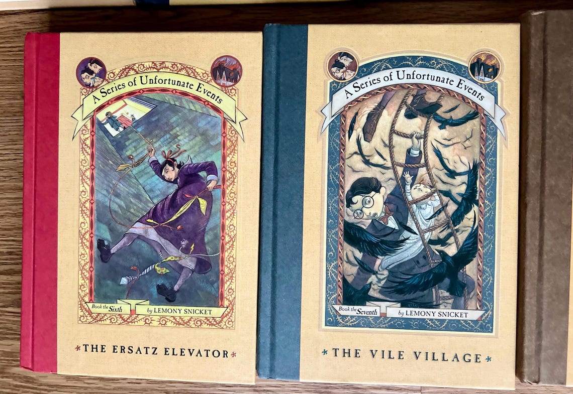 First Edition: A Series of Unfortunate Events Hardcover Novels, Sold ...