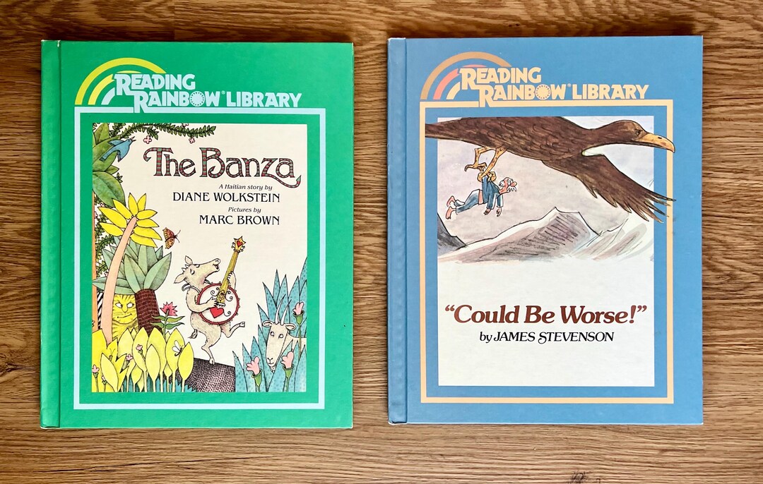 Vintage Reading Rainbow Book Set: the Banza & Could Be Worse! - 1986 ...