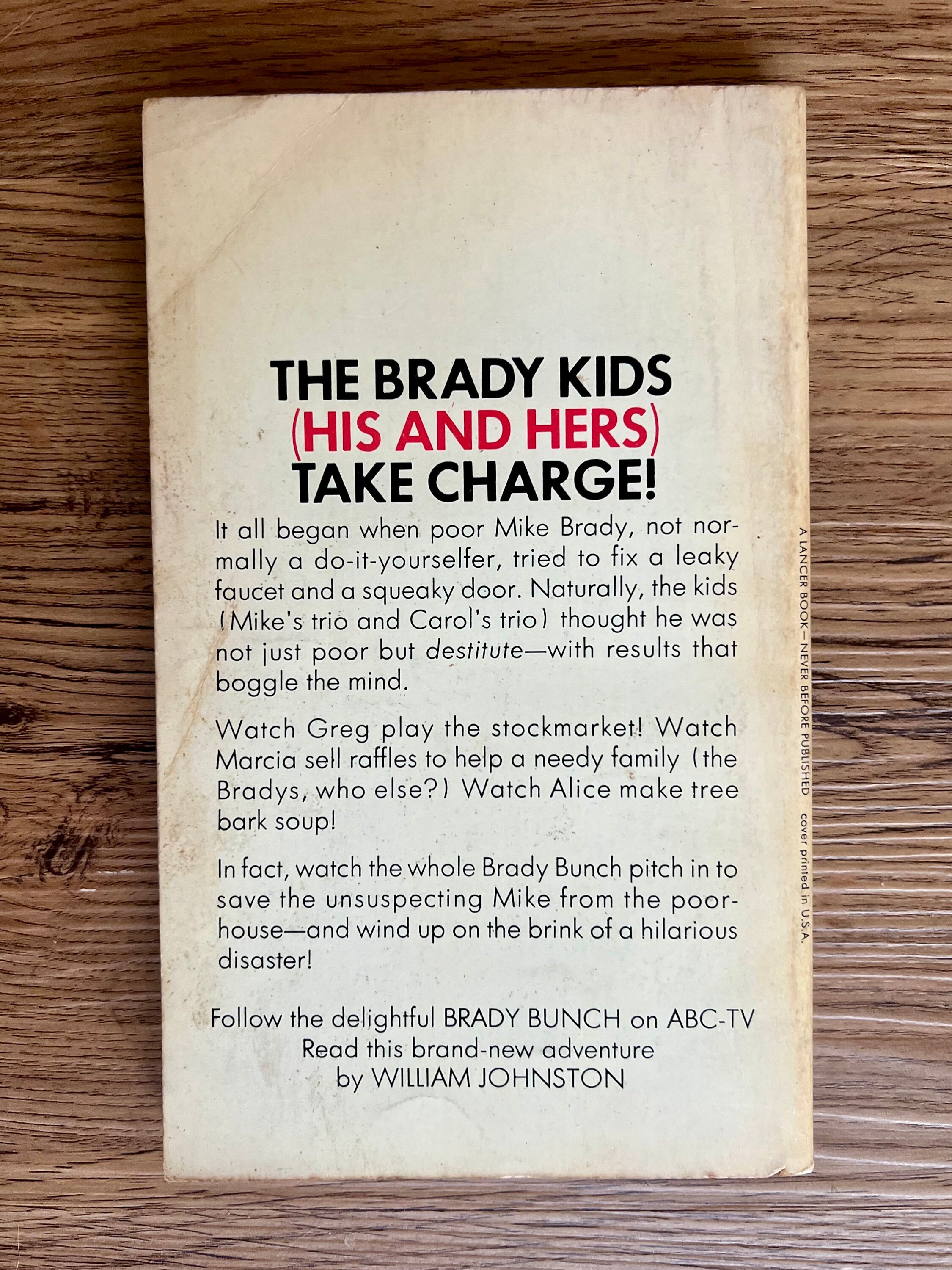 1970 Brady Bunch 4: the Bumbler Strikes Again by William Johnston//tv ...