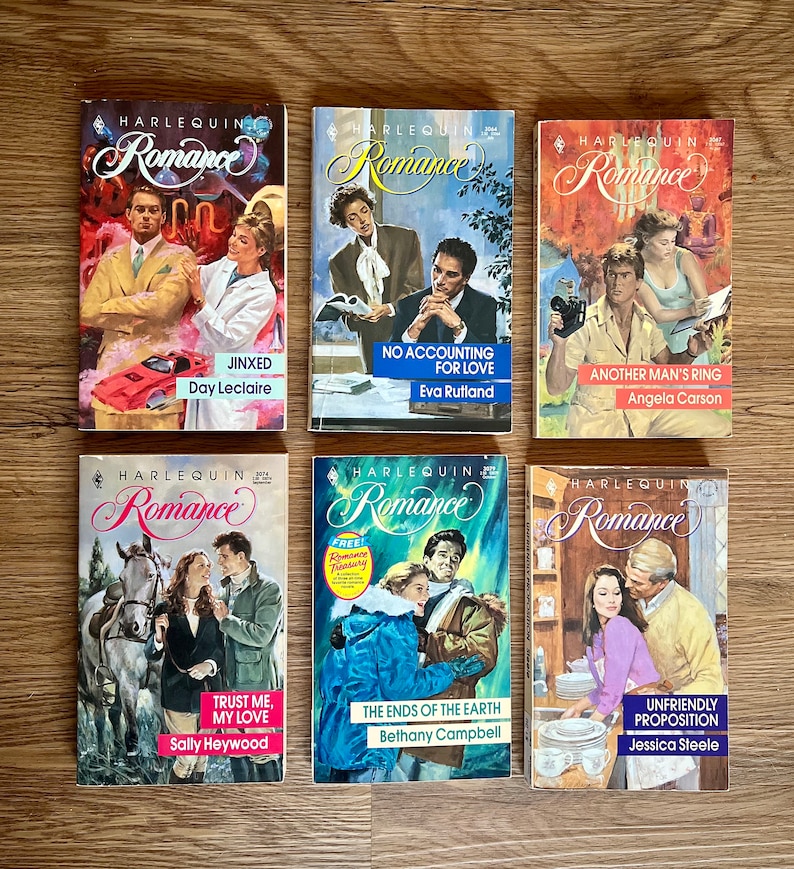 Vintage 1990s Harlequin Romance Novels - Set of 6 First Editions - Etsy