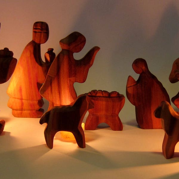 Wooden Creche - Etsy