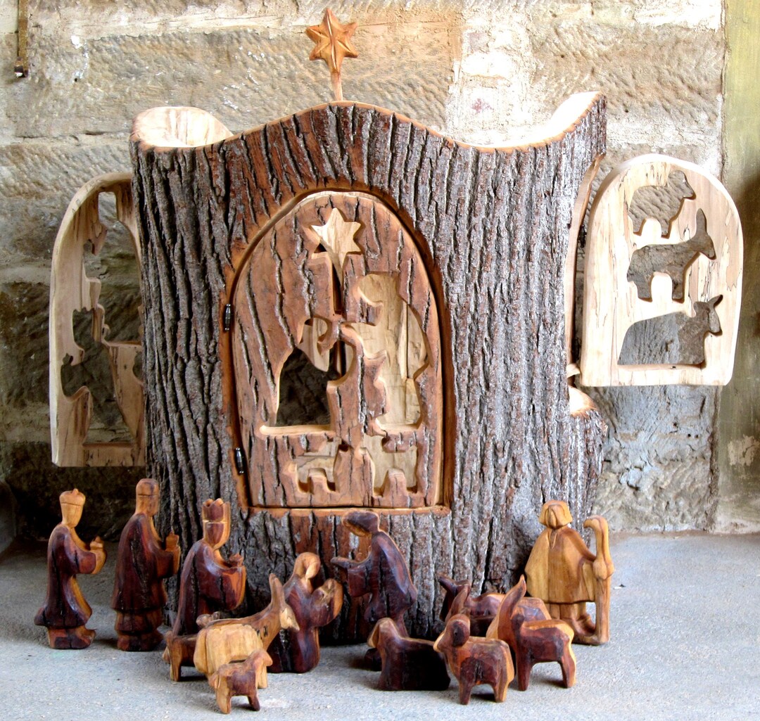Carved Nativity for Church or Kindergarten - Etsy