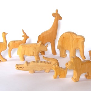 Animals of Africa, Wooden Animals, Carved Animals to Educate Love and ...