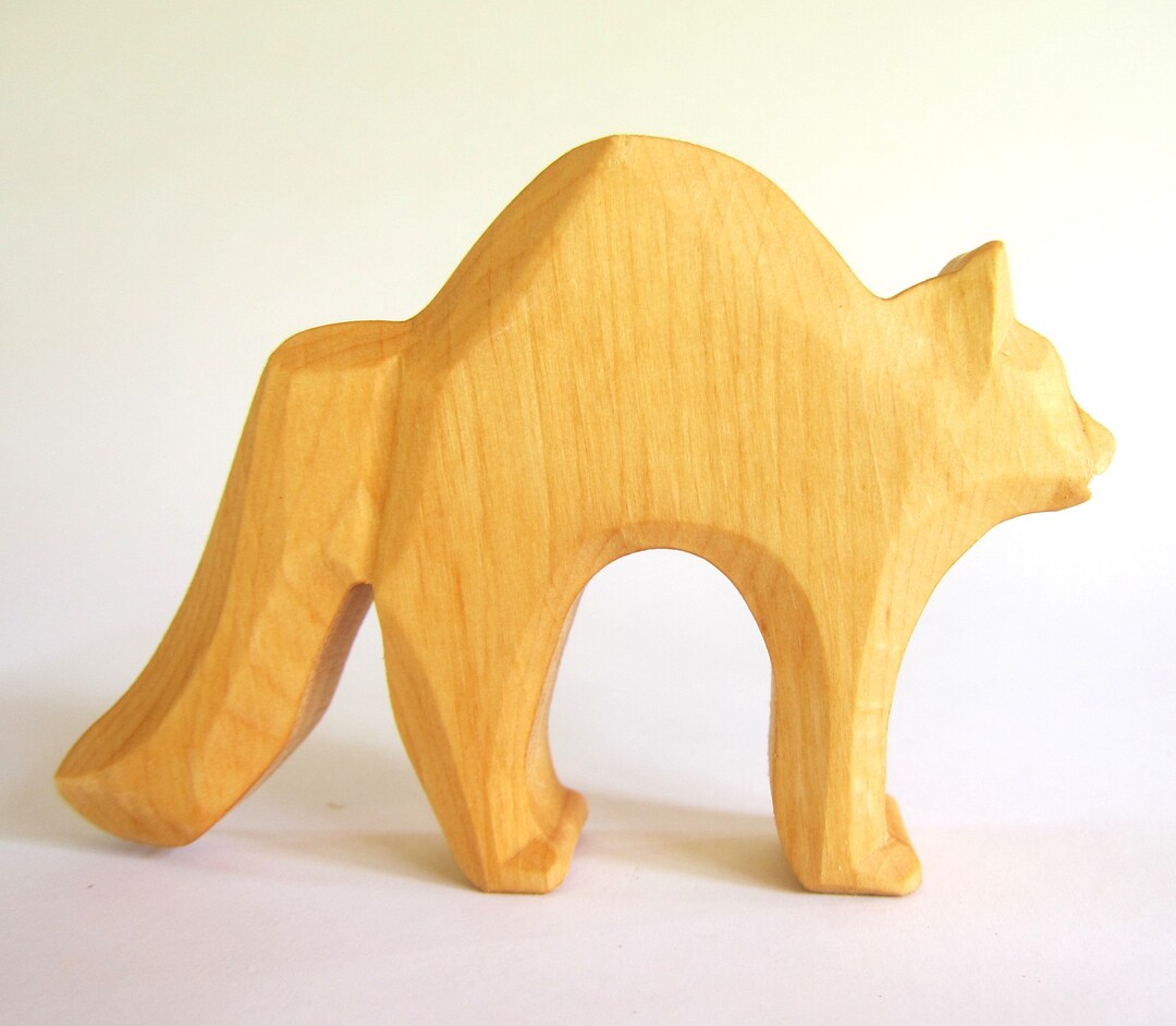 Meowing Cat, Moody Cat, Musing Cat, Wooden Expressive Animals - Etsy