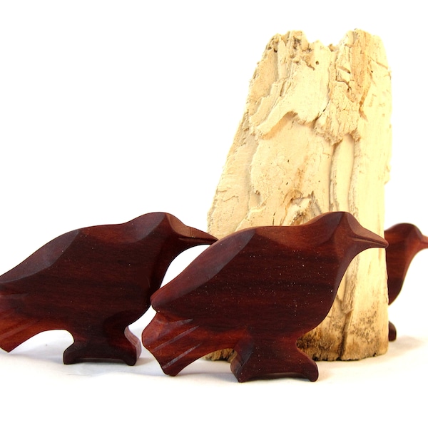 Wooden Crow - Etsy