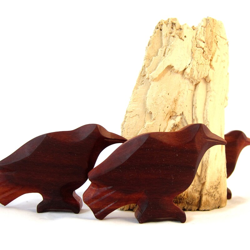 Wooden Crow - Etsy