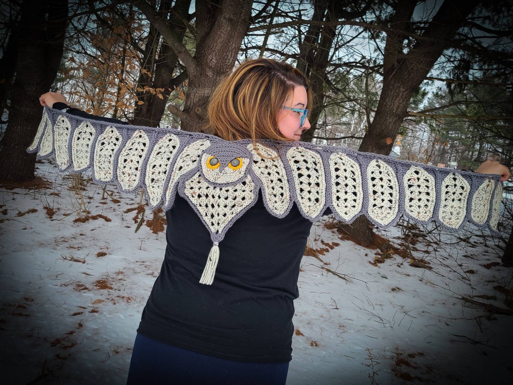 Flying Owl Wrap Crochet Pattern Crochet Pattern Only Instant | Etsy