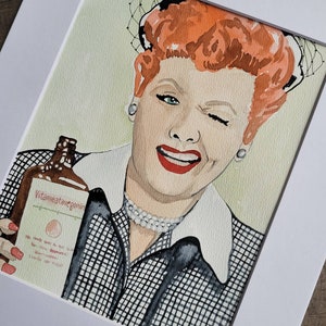 8x10 Lucy Watercolor Original Painting by Jessica Gammon Matted in ...