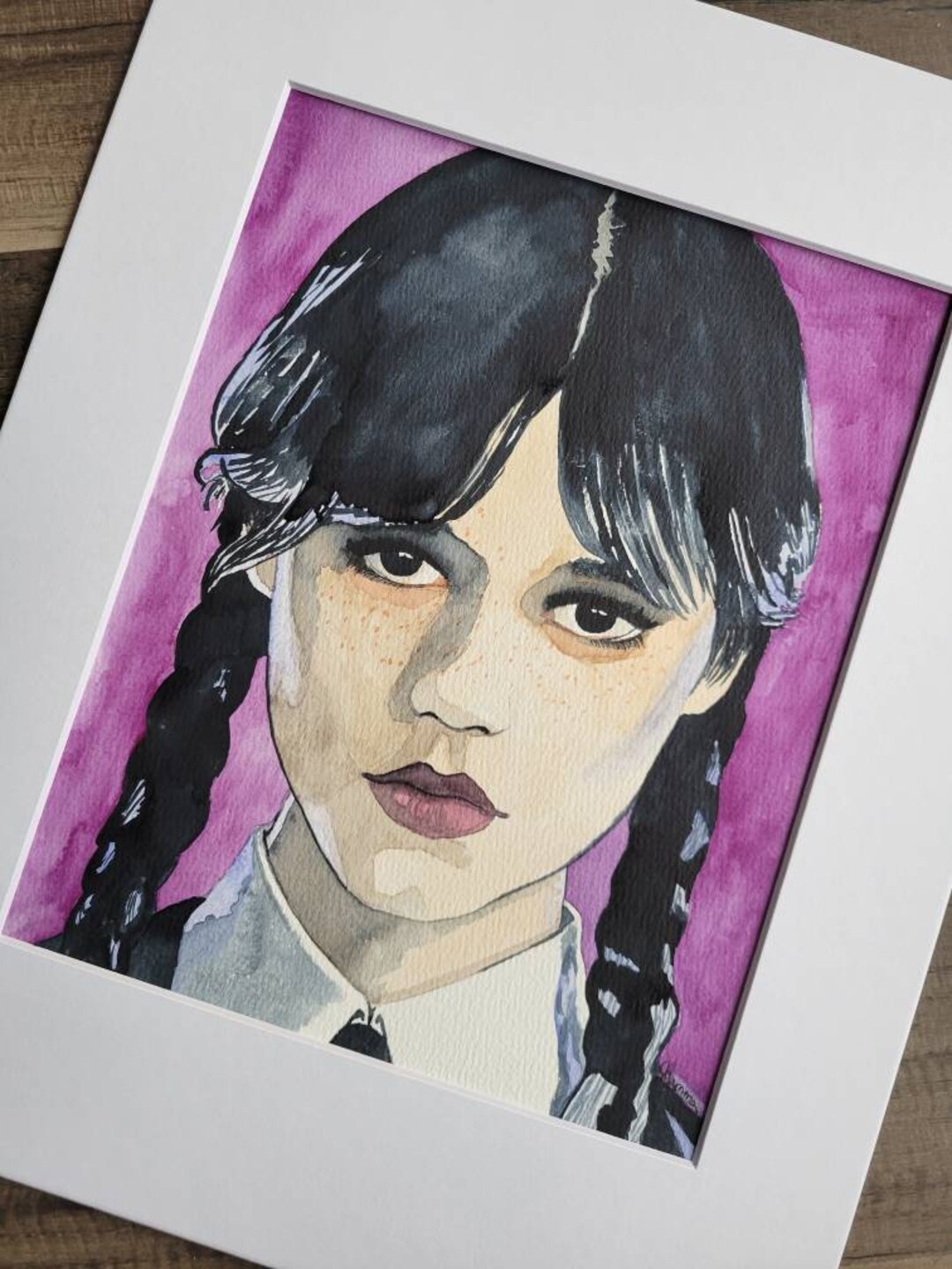 Wednesday's Gaze Watercolor Original Painting by Jessica Gammon - Etsy