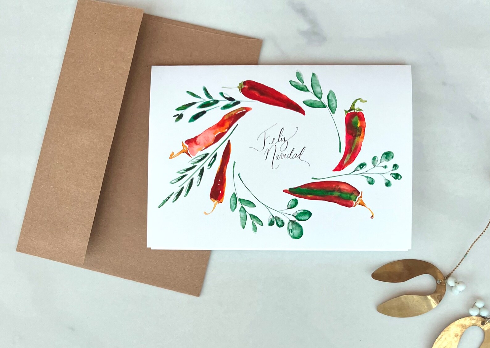 Chile "feliz Navidad" Christmas Card - Etsy UK