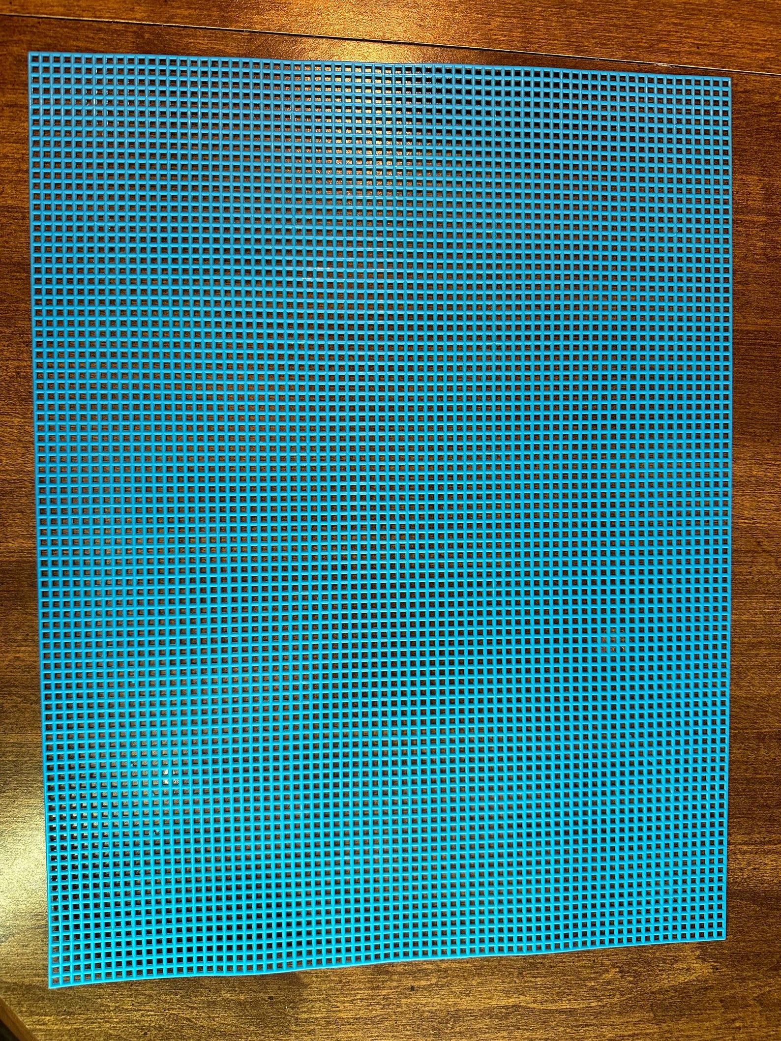 7 Mesh Florescent Blue Plastic Canvas Sheet, 10.5 X 13.5 Clear Plastic ...