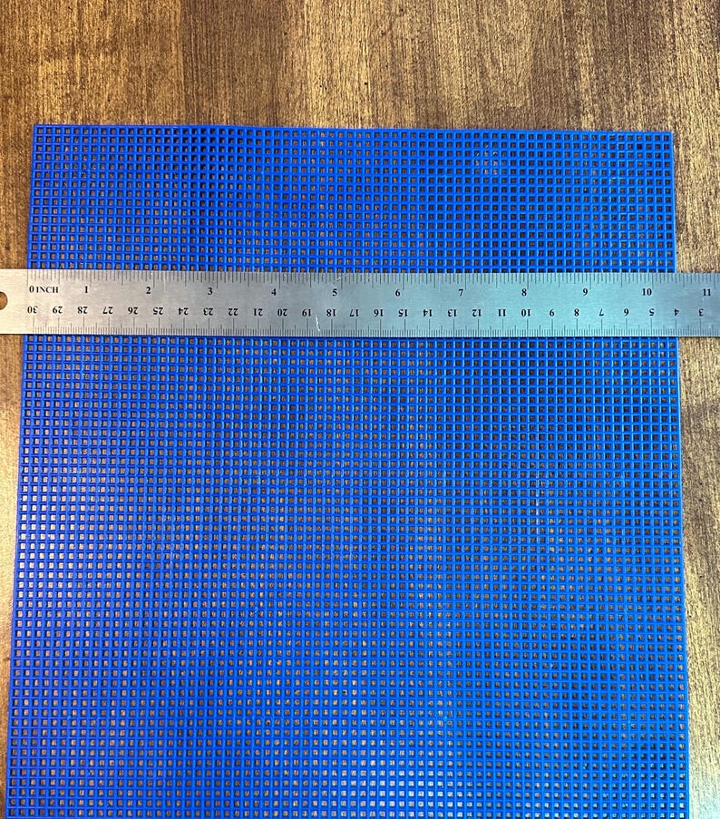 7 Mesh Royal Blue Plastic Canvas Sheet, 10.5 X 13.5 Plastic Canvas - Etsy