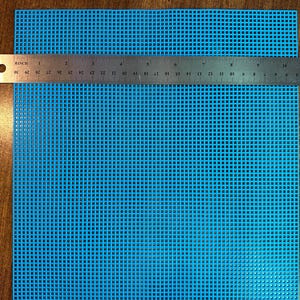 7 Mesh Florescent Blue Plastic Canvas Sheet, 10.5 X 13.5 Plastic Canvas ...
