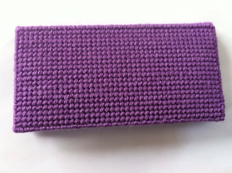 Purple faith floral checkbook cover holder | Etsy