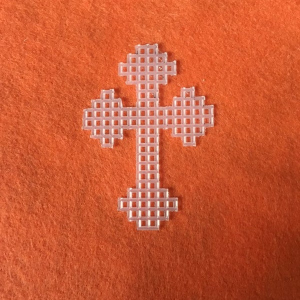 Plastic Canvas Ribbon Cross - Etsy