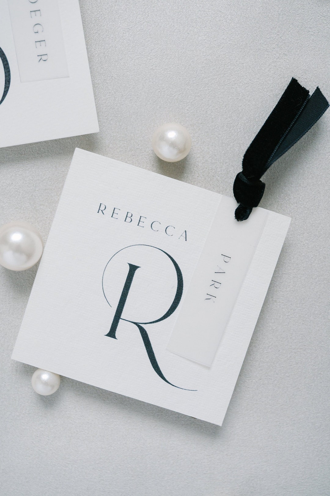 Vellum Reception Place Cards, Place Tags, Wedding Name Cards, Escort ...
